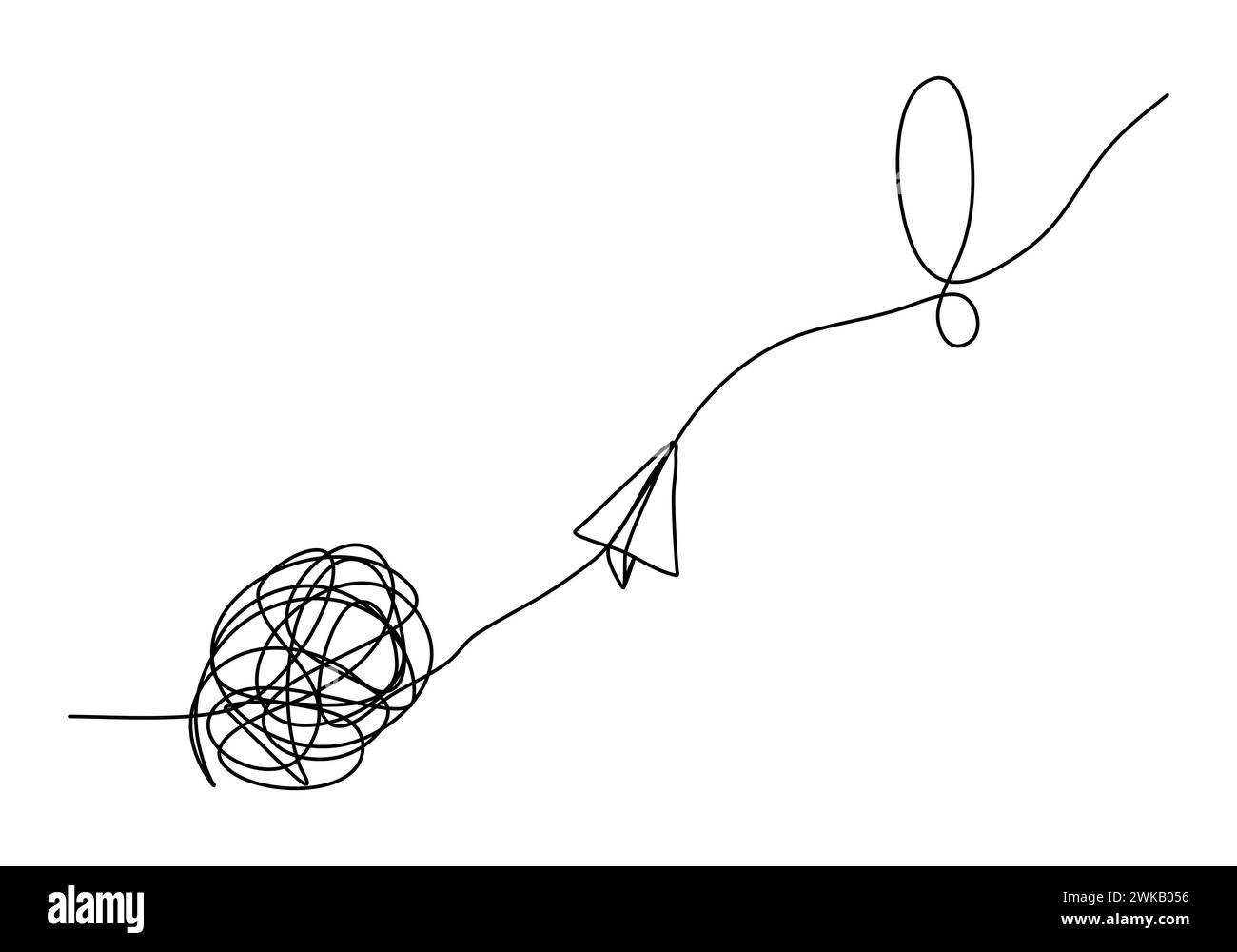 Concept for problem solving one line drawing vector illustration Stock ...