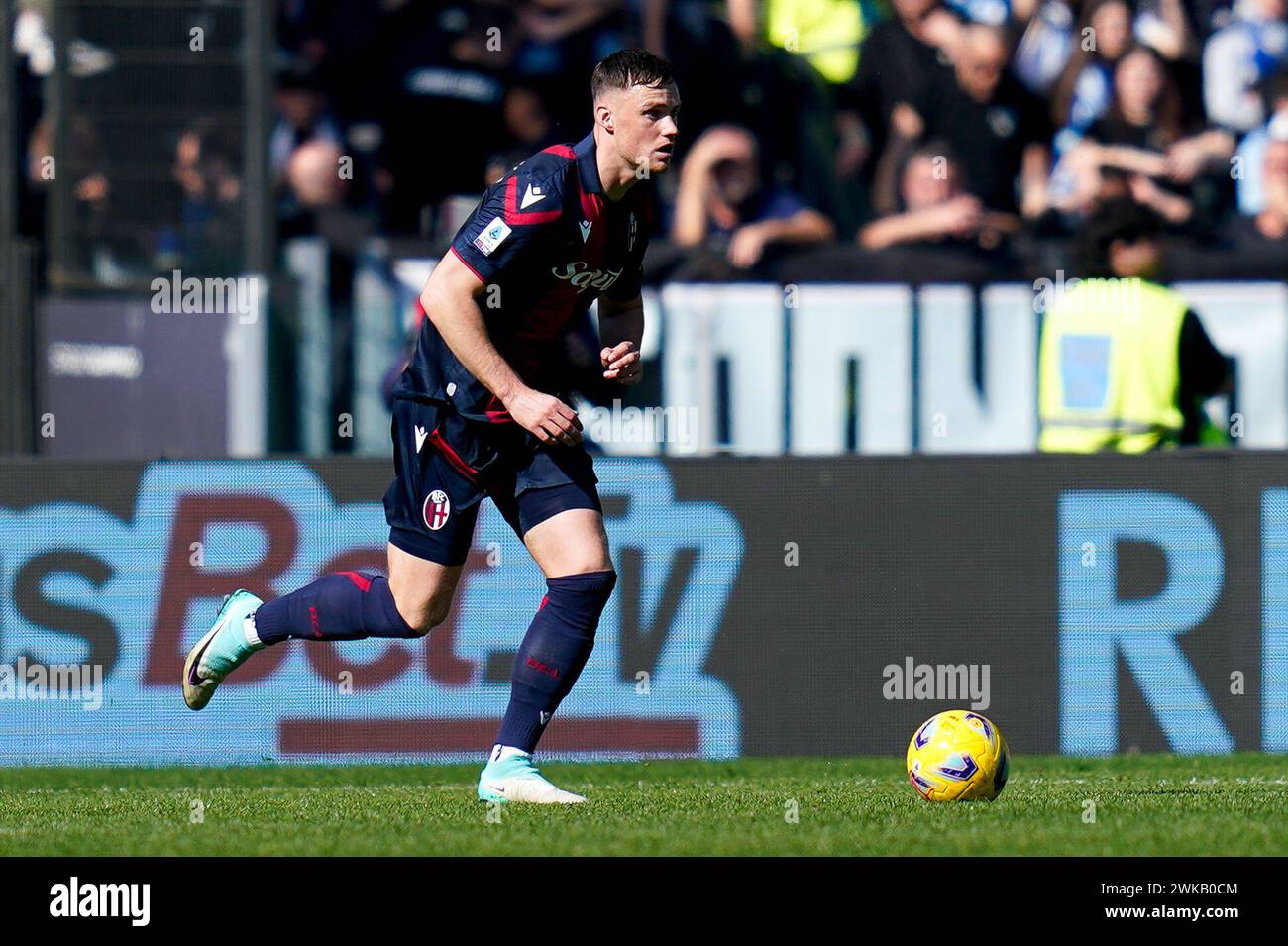 Rome, Italy. 18th Feb, 2024. Sam Beukema of Bologna FC during the Serie ...