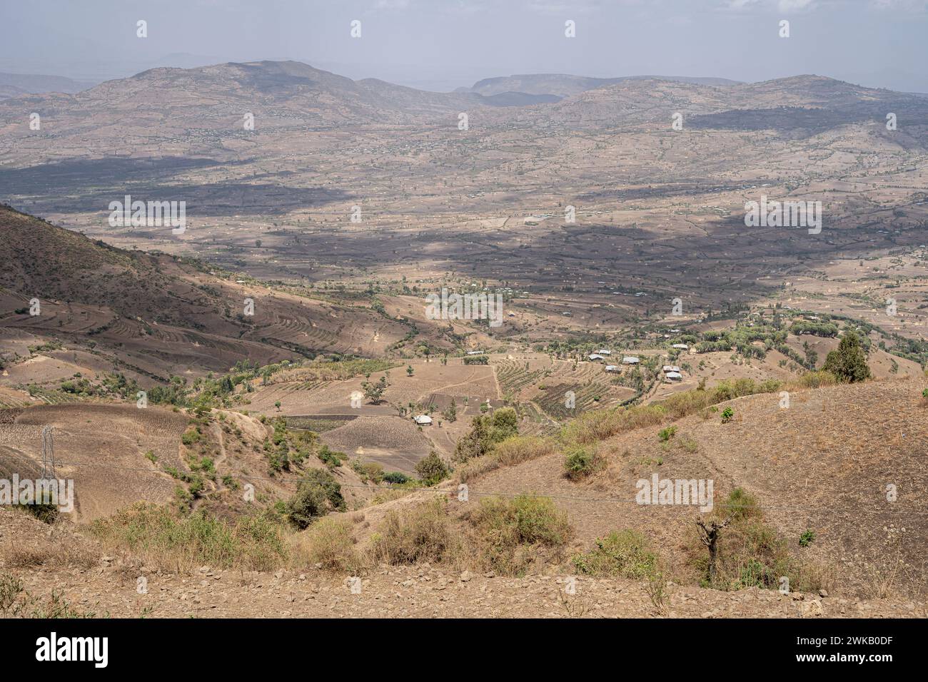 Landscape in the ethiopian highlands, Ethiopia, Africa Stock Photo - Alamy