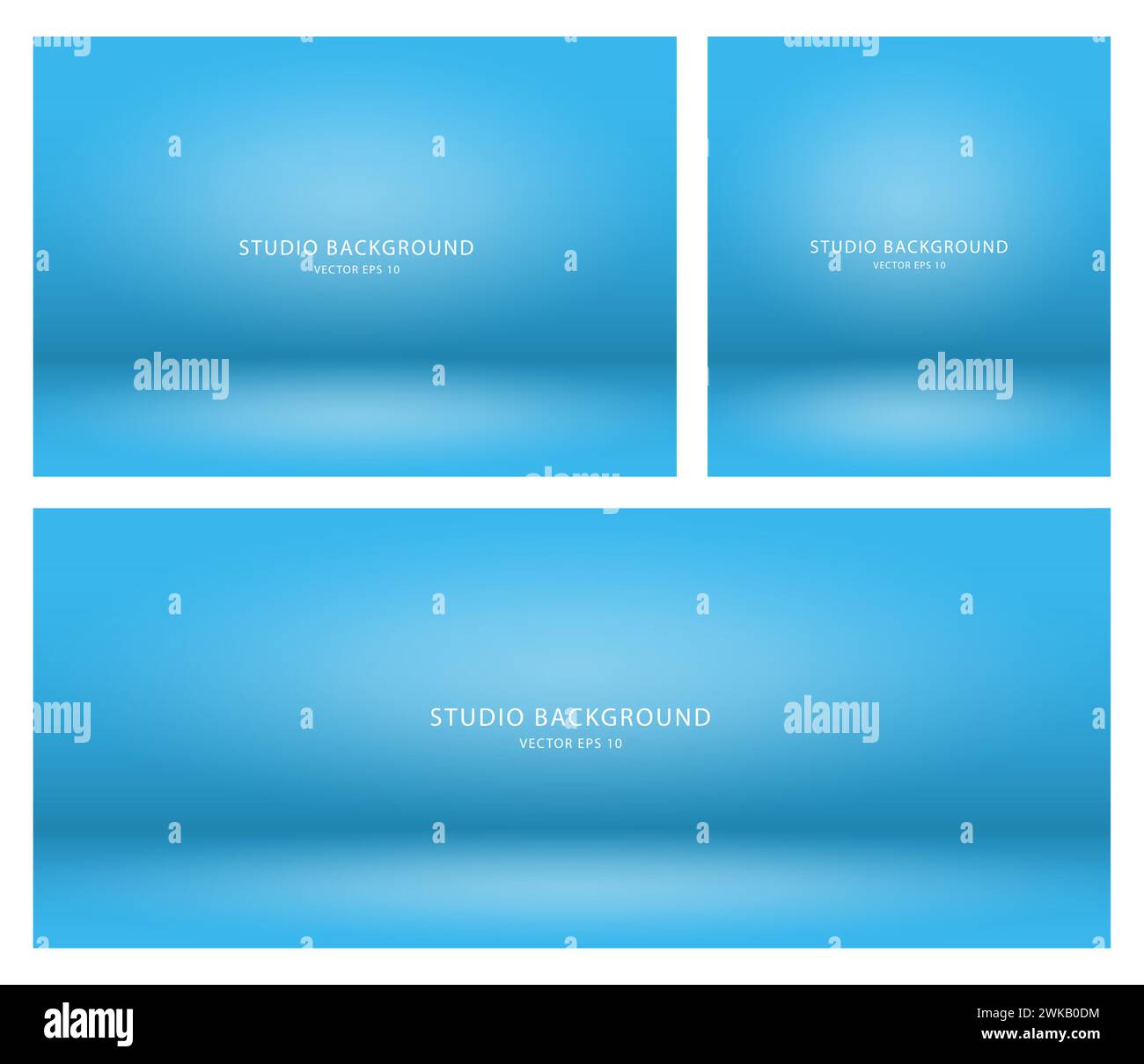 A set of stage showcases for presentation, stage layouts. Studio ...
