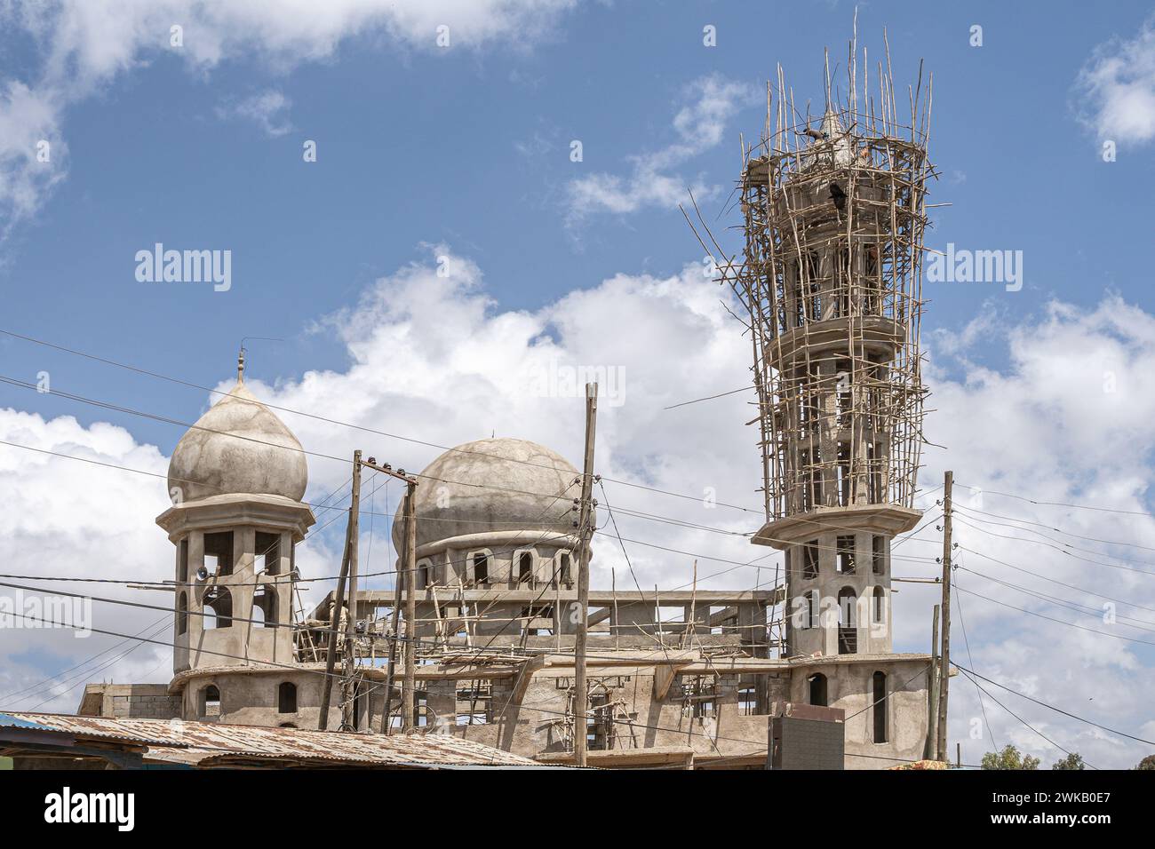 A new mosque under construction, building a new grand Masjid mosque in ...