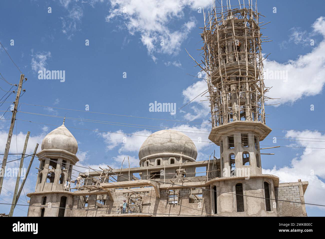 A new mosque under construction, building a new grand Masjid mosque in ...