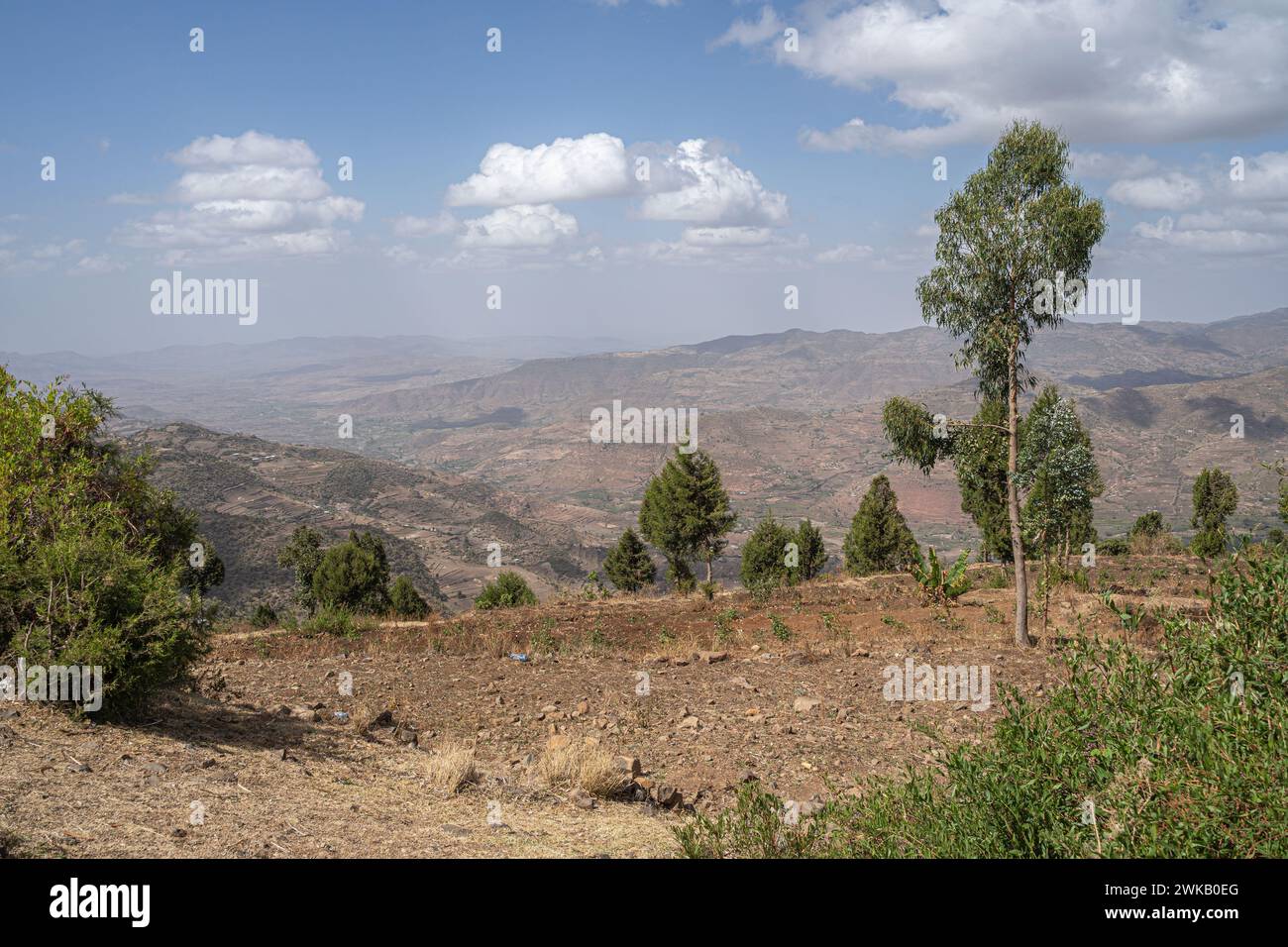 Landscape in the ethiopian highlands, Ethiopia, Africa Stock Photo - Alamy