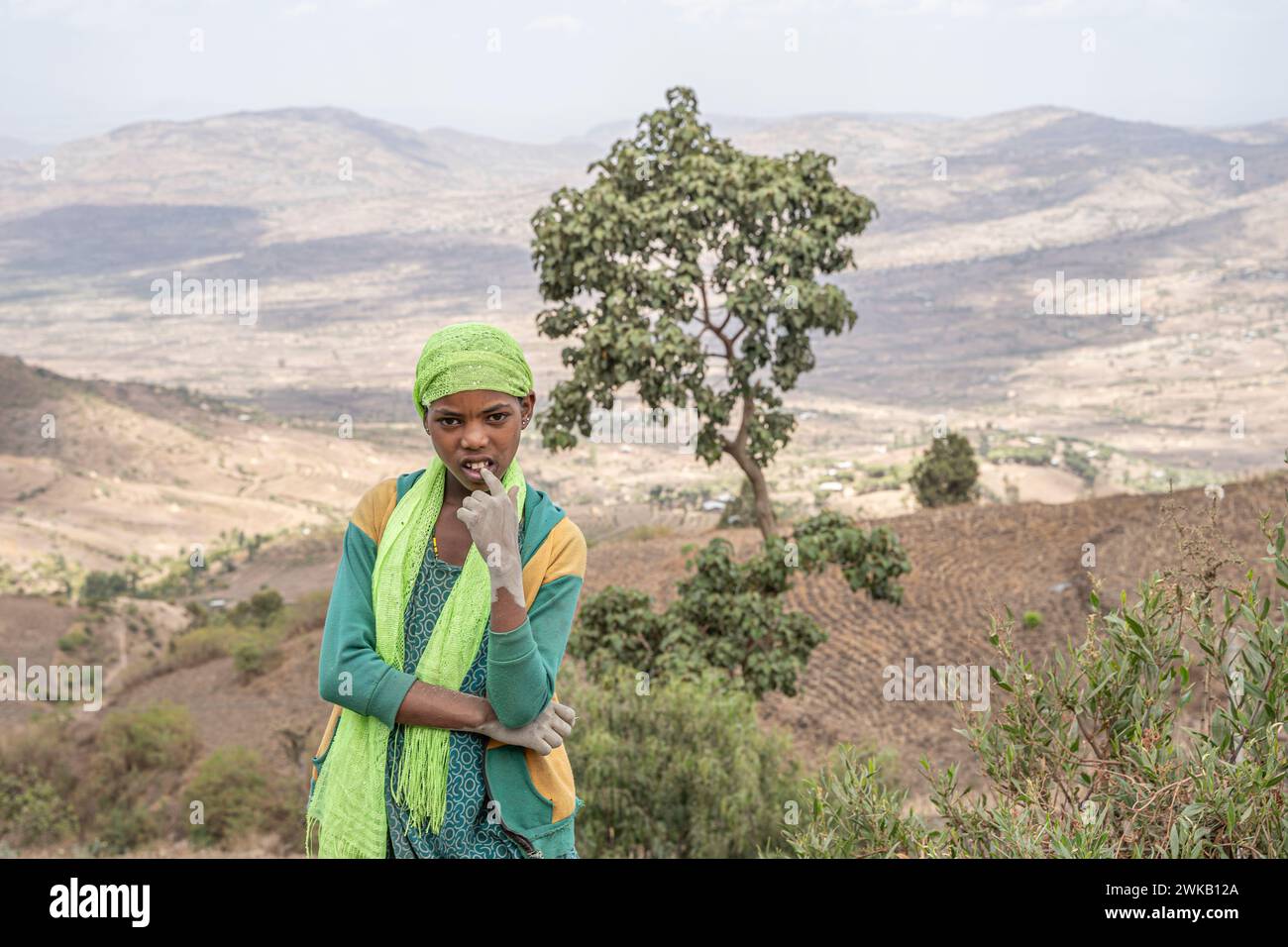 Landscape in the ethiopian highlands, Ethiopia, Africa Stock Photo - Alamy
