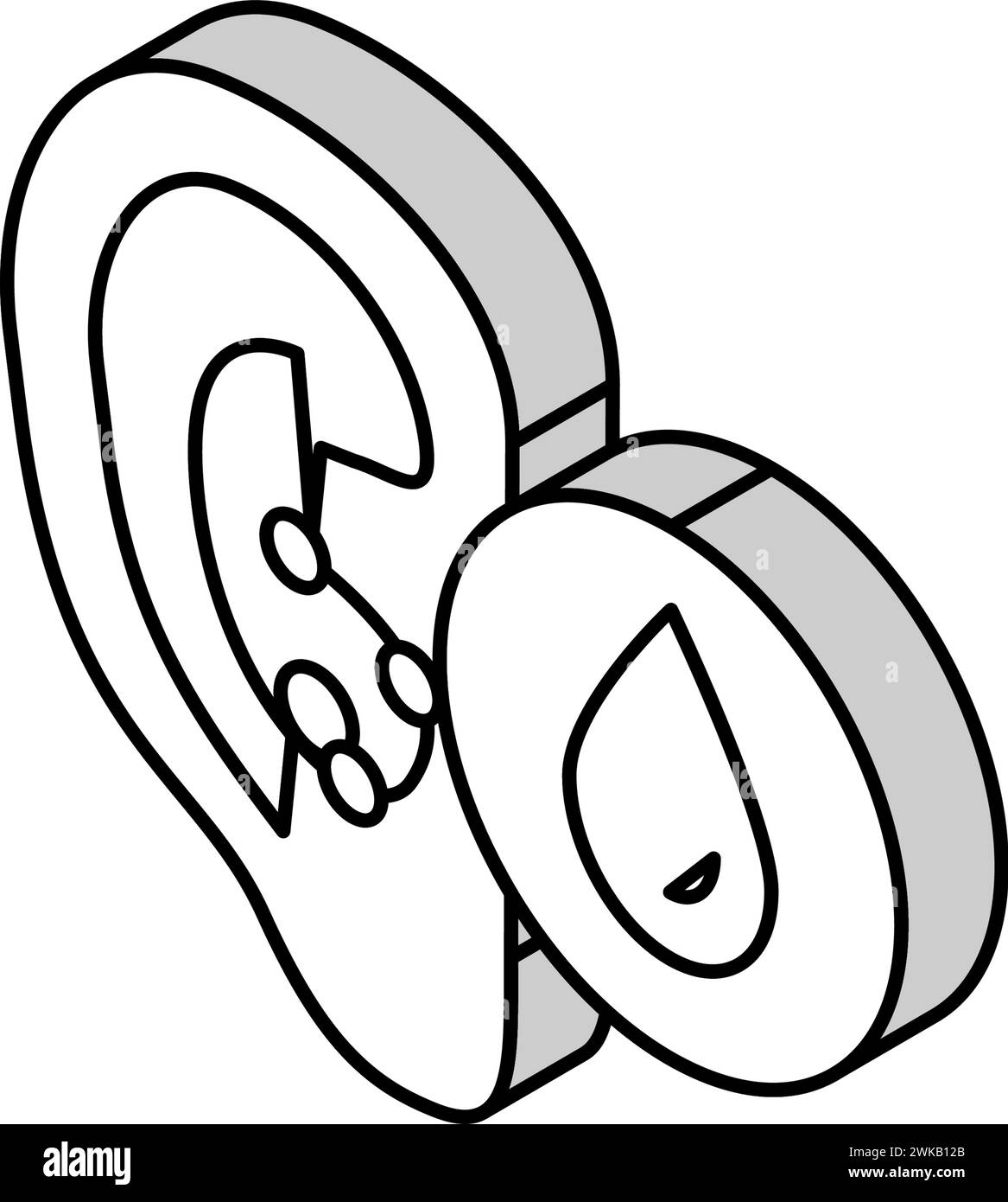 swimmers ear isometric icon vector illustration Stock Vector Image ... swimmers ear isometric icon vector illustration Stock Vector Image ...