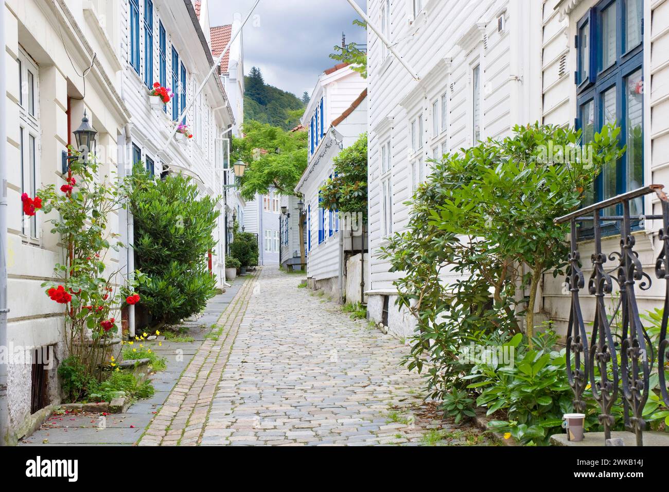 Wooden traditional architecture in Bergen, Norway Stock Photo - Alamy