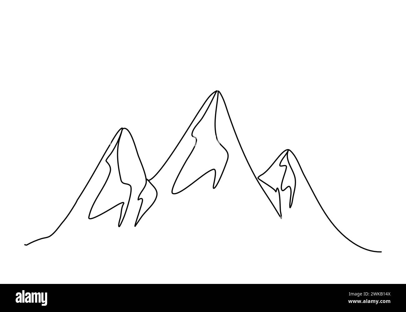 Alps one Stock Vector Images - Alamy