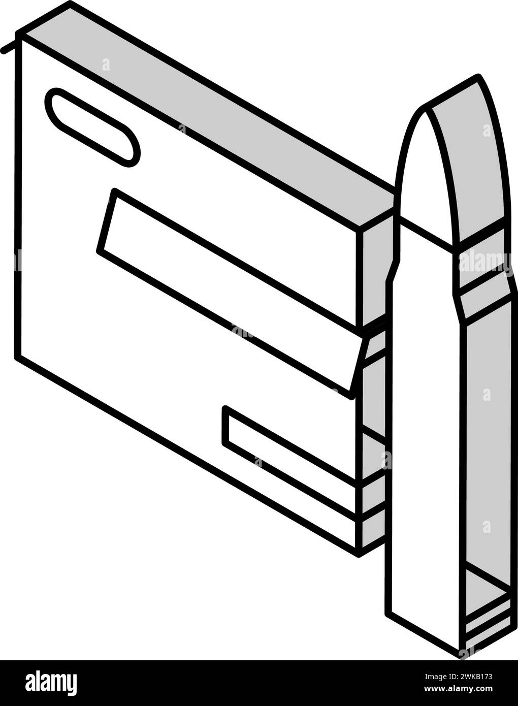 centerfire rifle ammo isometric icon vector illustration Stock Vector ...