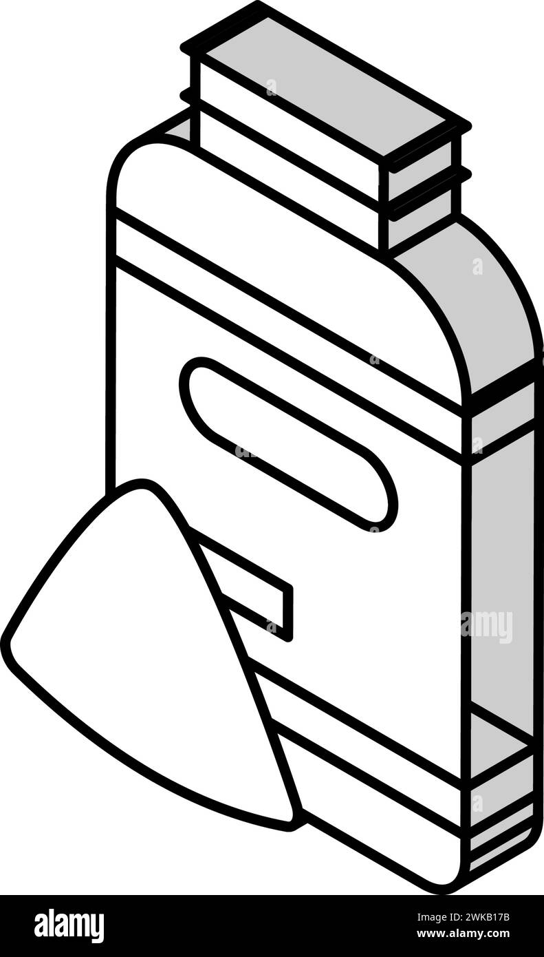 pistol powder isometric icon vector illustration Stock Vector Image ...