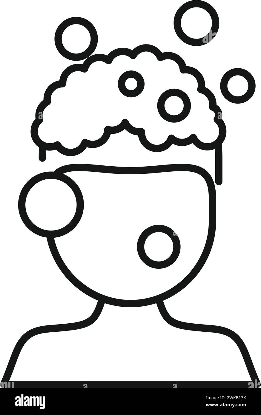 Hair wash man Black and White Stock Photos & Images - Alamy