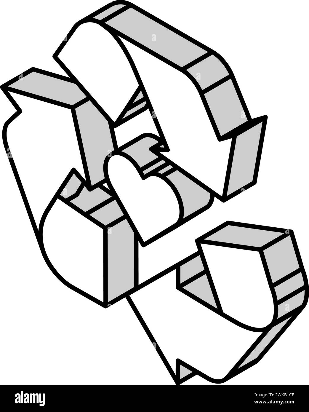 recycle cosmetic isometric icon vector illustration Stock Vector Image ...