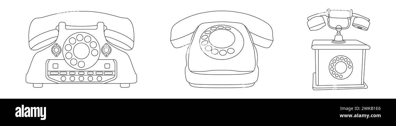 Rotary Phone Outline
