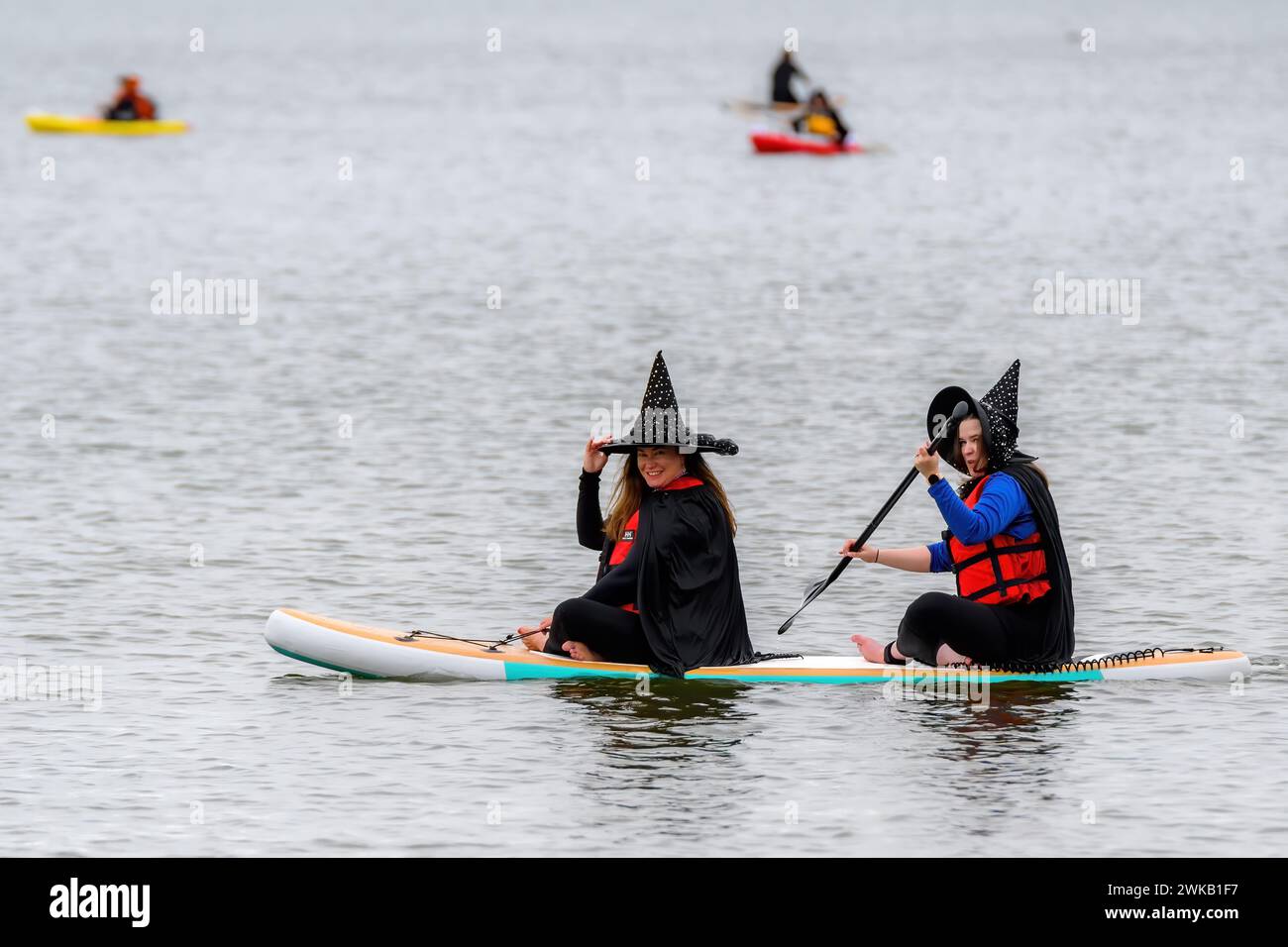 New River Beach, NB, Canada - 2023-10-21: Women dressed as traditional ...