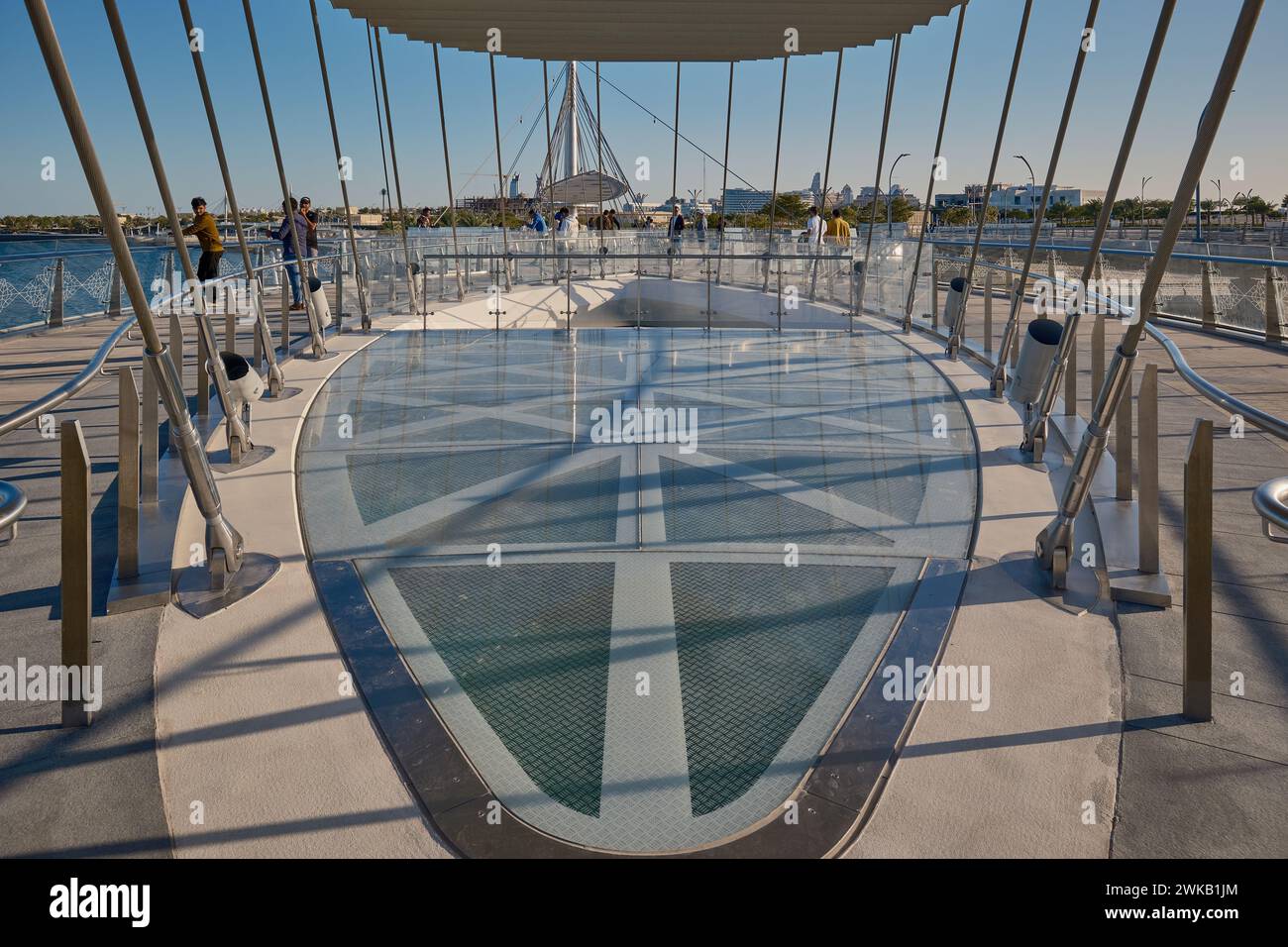 The Lusail Pedestrian Bridges o the Glass Bridge of Lusail, in Lusail ...
