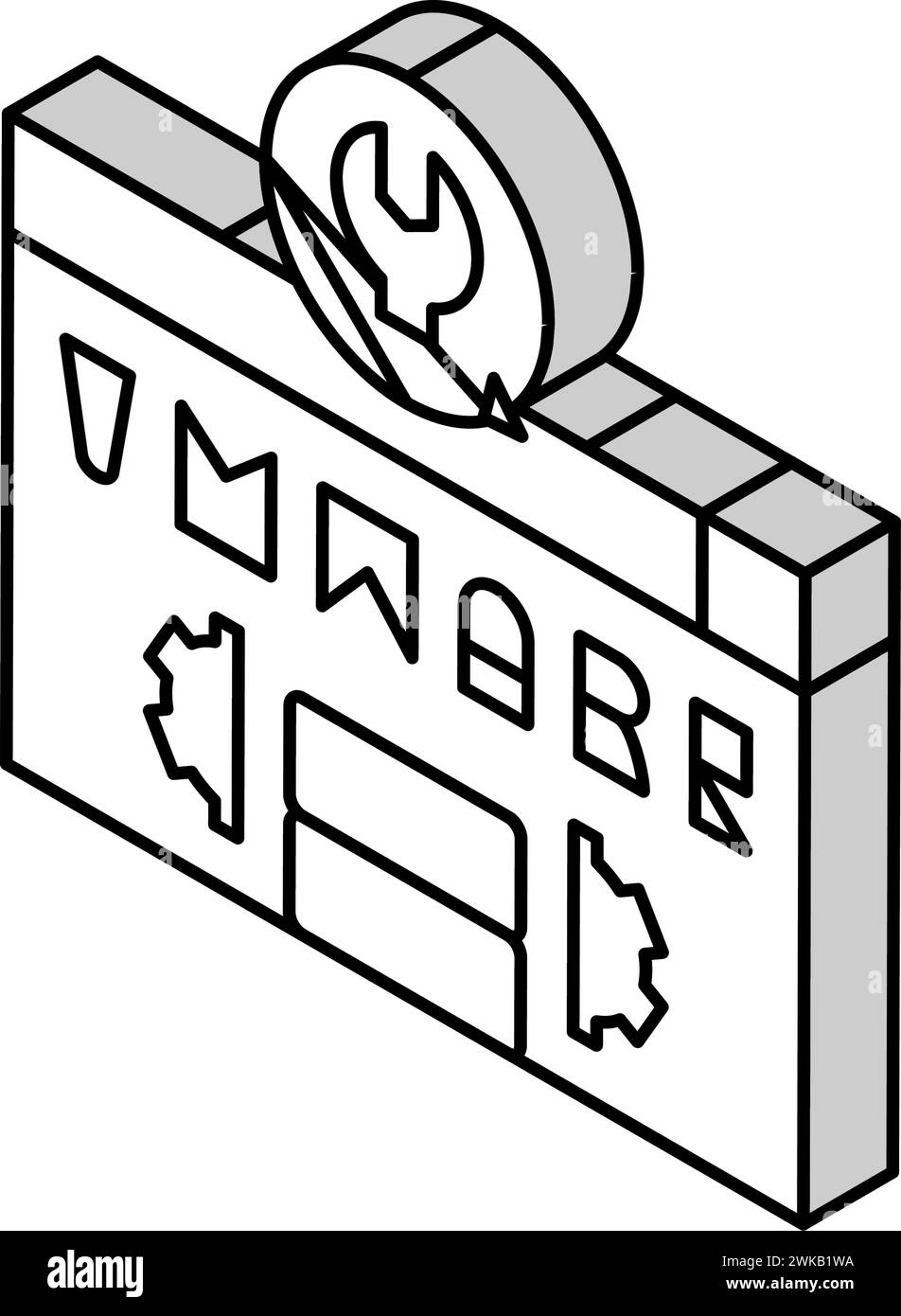 vmware data recovery isometric icon vector illustration Stock Vector ...