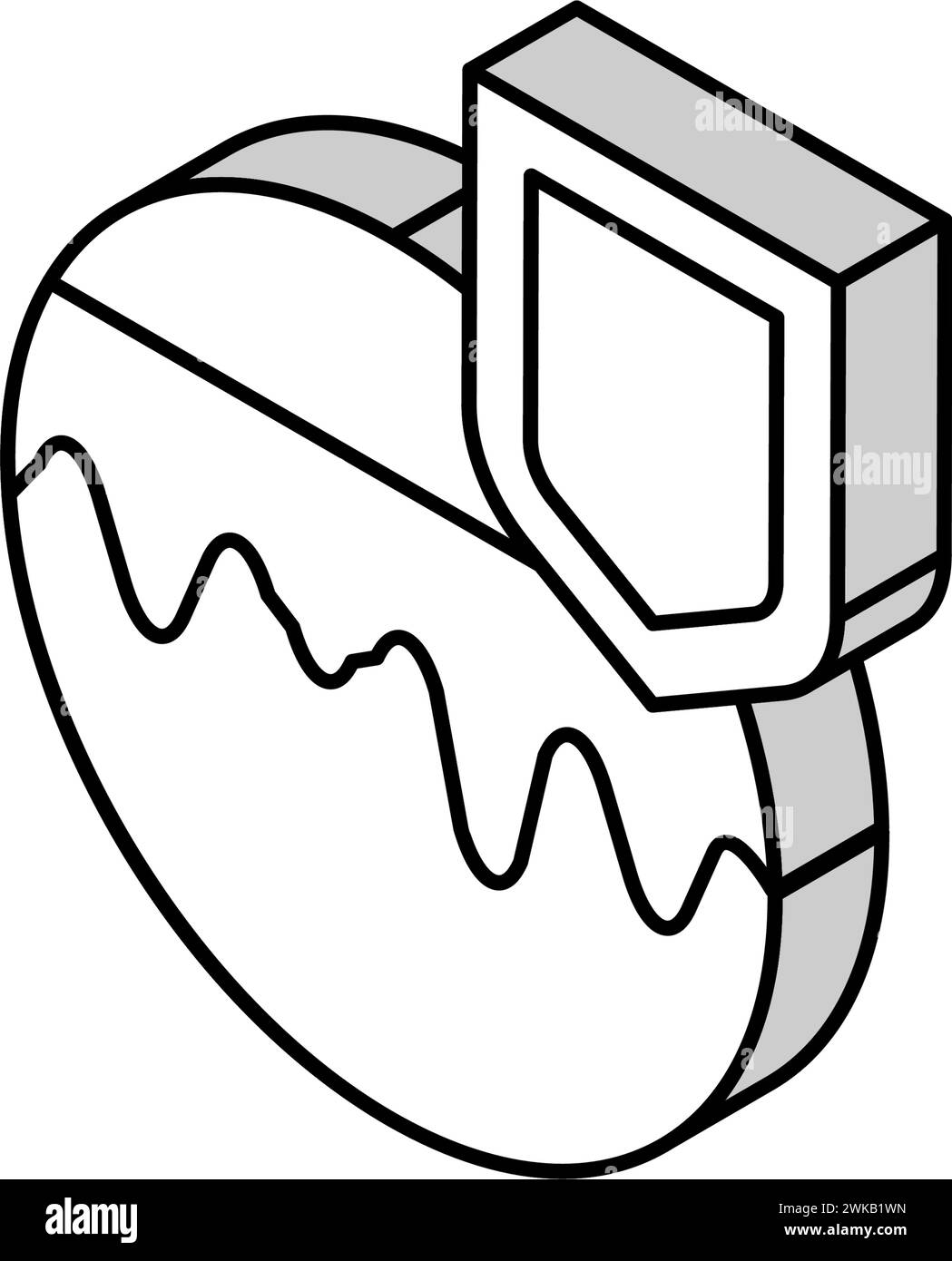 skin immunity defense isometric icon vector illustration Stock Vector ...