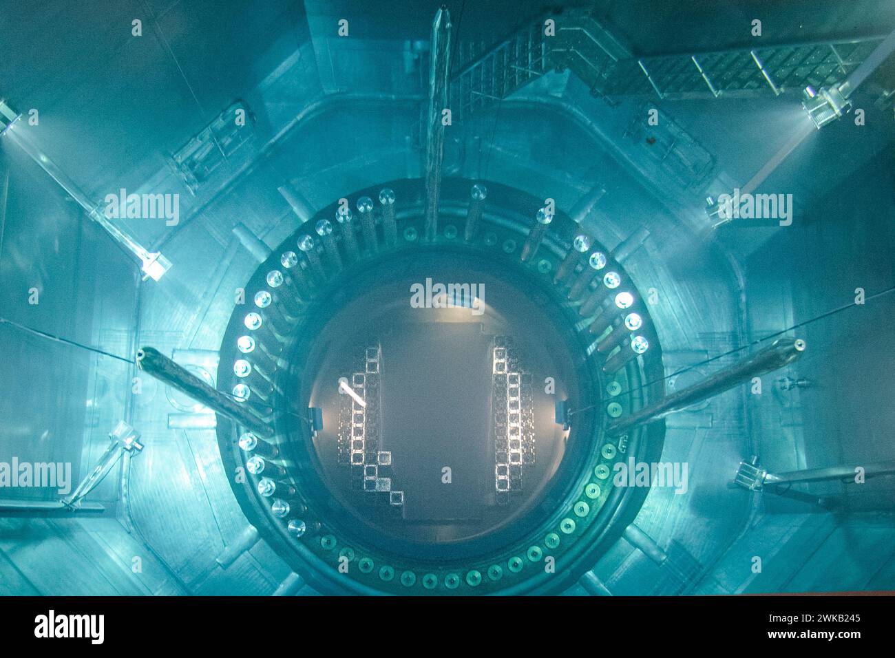 Inside the Angra II Nuclear Power Plant’s spent fuel pool at the ...