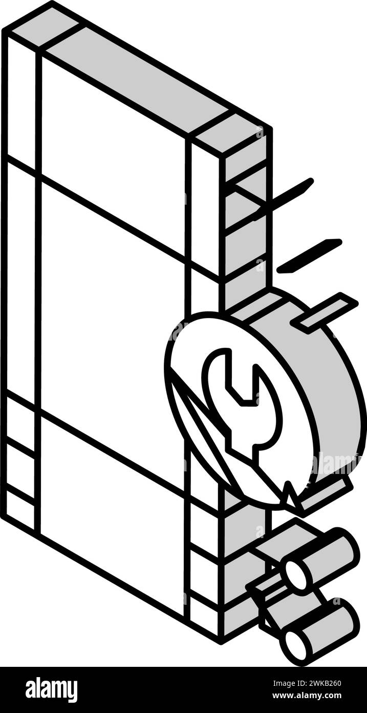 data tape services isometric icon vector illustration Stock Vector ...