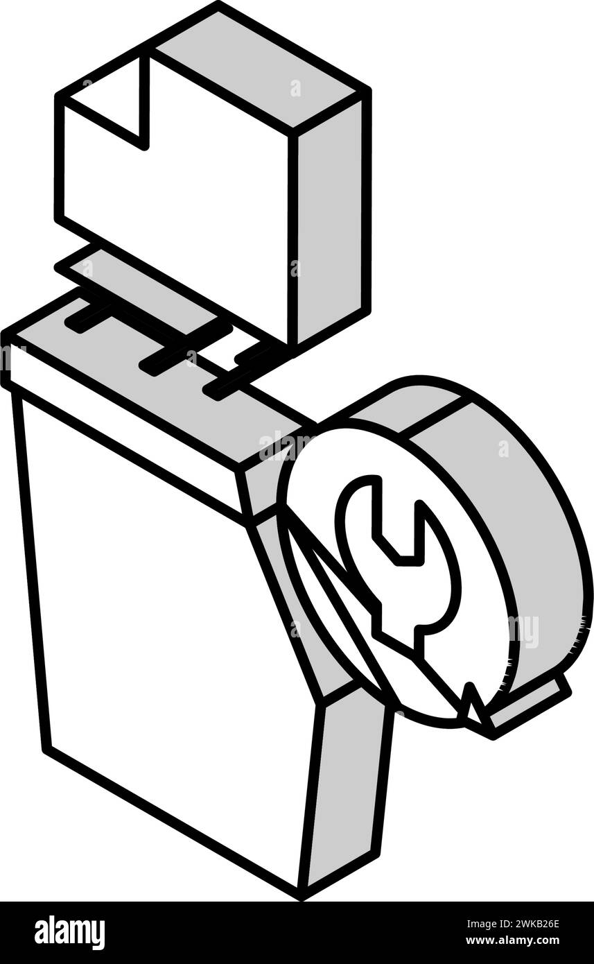 remote recovery isometric icon vector illustration Stock Vector Image ...