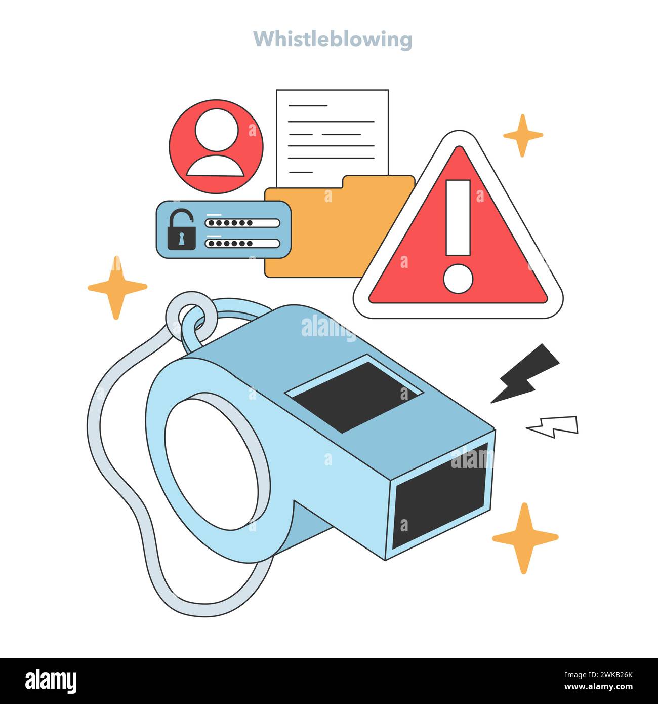 Illustrative concept highlighting the importance of whistleblowing in ...