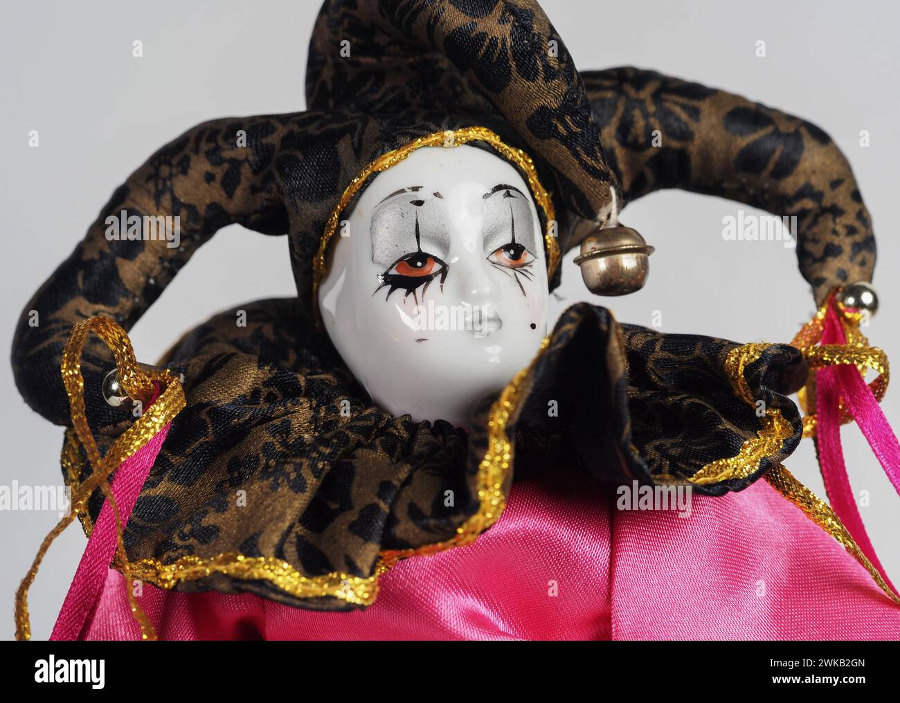 Italian Porcelain doll depicting the hero of the Commedia Del Arte ...