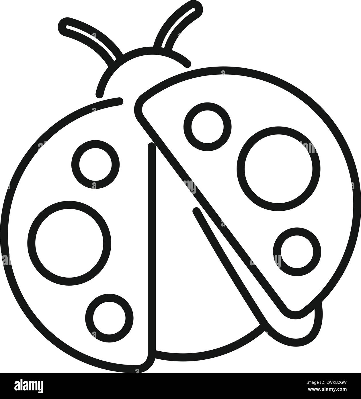 Insect bug icon outline vector. Baby flower summer. Nature art small ...