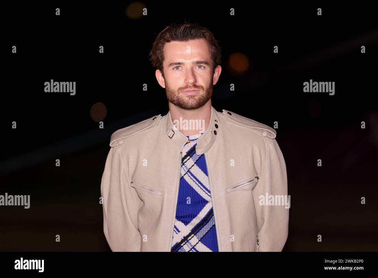 Ben Chilwell poses for photographers upon arrival at the Burberry ...