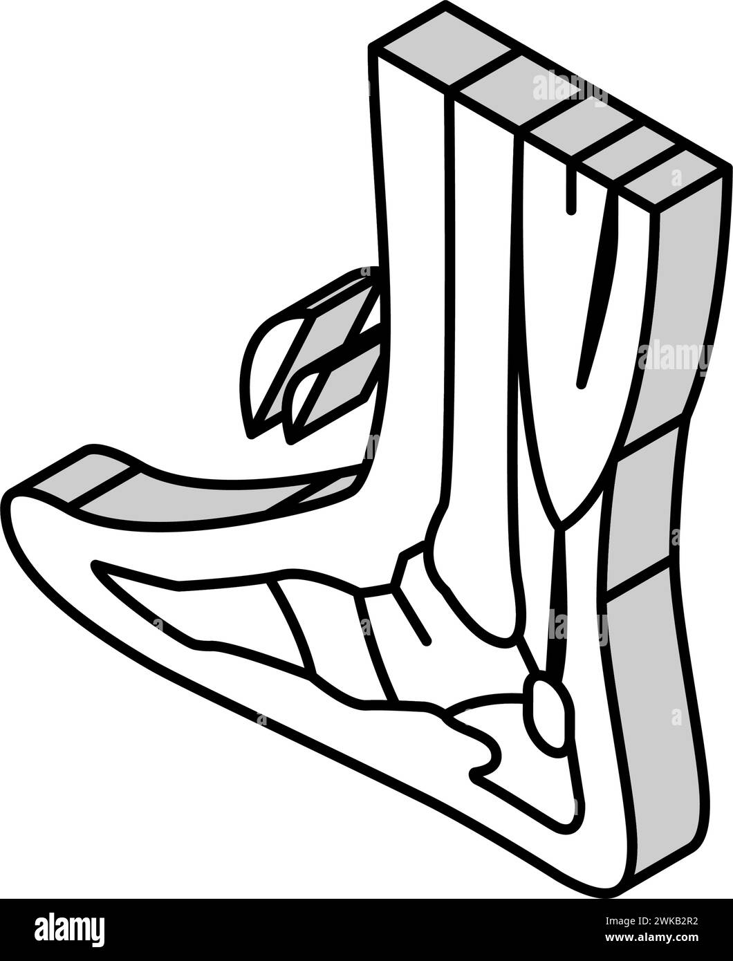 tendonitis problem isometric icon vector illustration Stock Vector ...