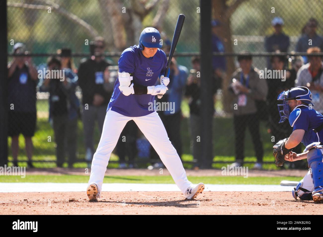 Los Angeles Dodgers designated hitter Shohei Ohtani participates in ...