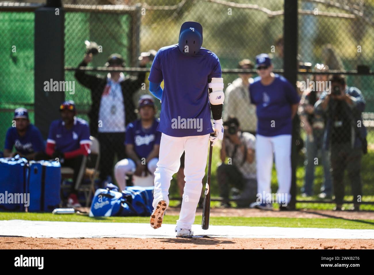 Los Angeles Dodgers designated hitter Shohei Ohtani participates in ...