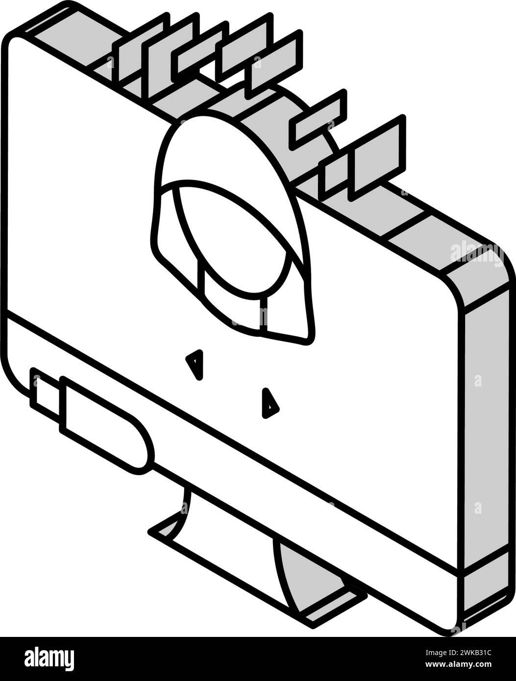 hacked software isometric icon vector illustration Stock Vector Image ...