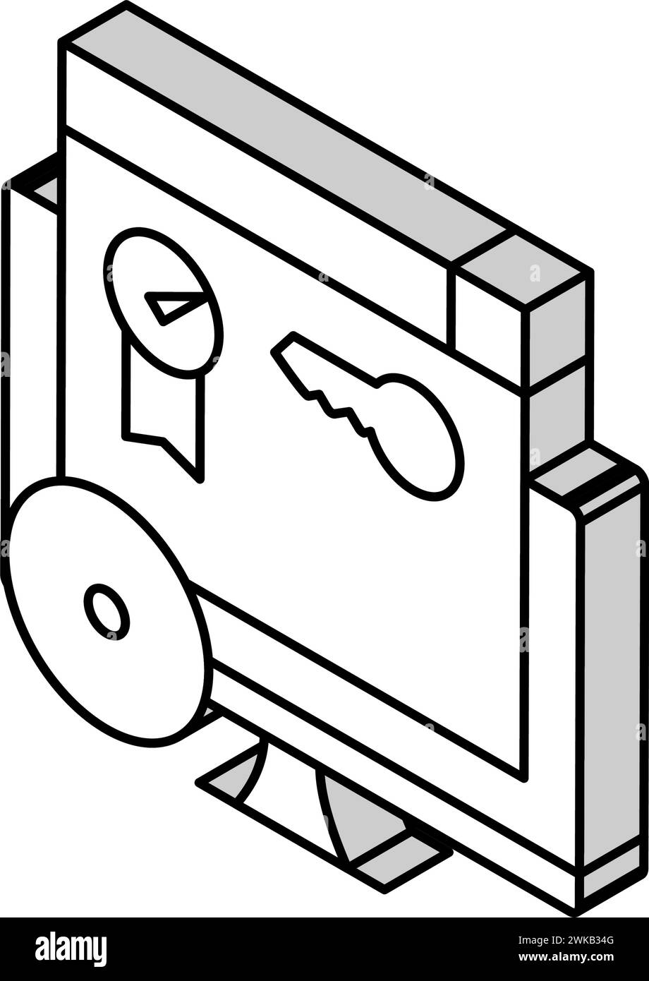 license software isometric icon vector illustration Stock Vector Image ...