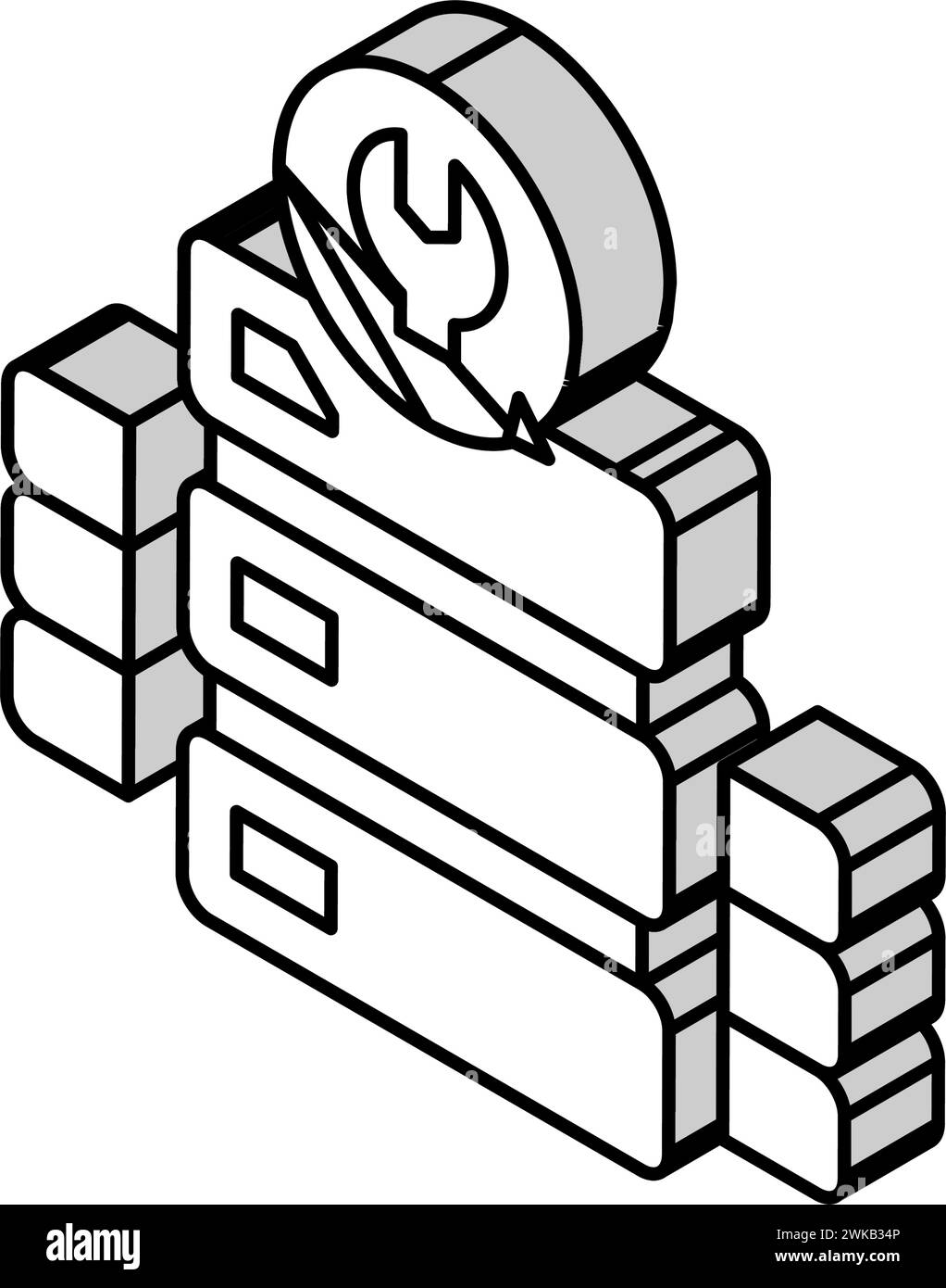 Raid Data Recovery Isometric Icon Vector Illustration Stock Vector Image And Art Alamy 