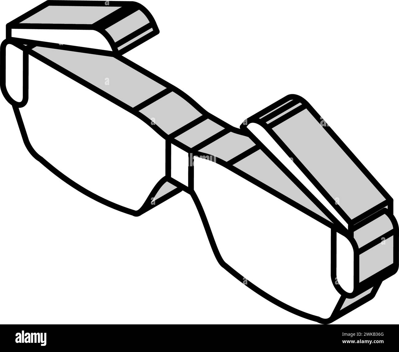 Computer Glasses Isometric Icon Vector Illustration Stock Vector Image And Art Alamy