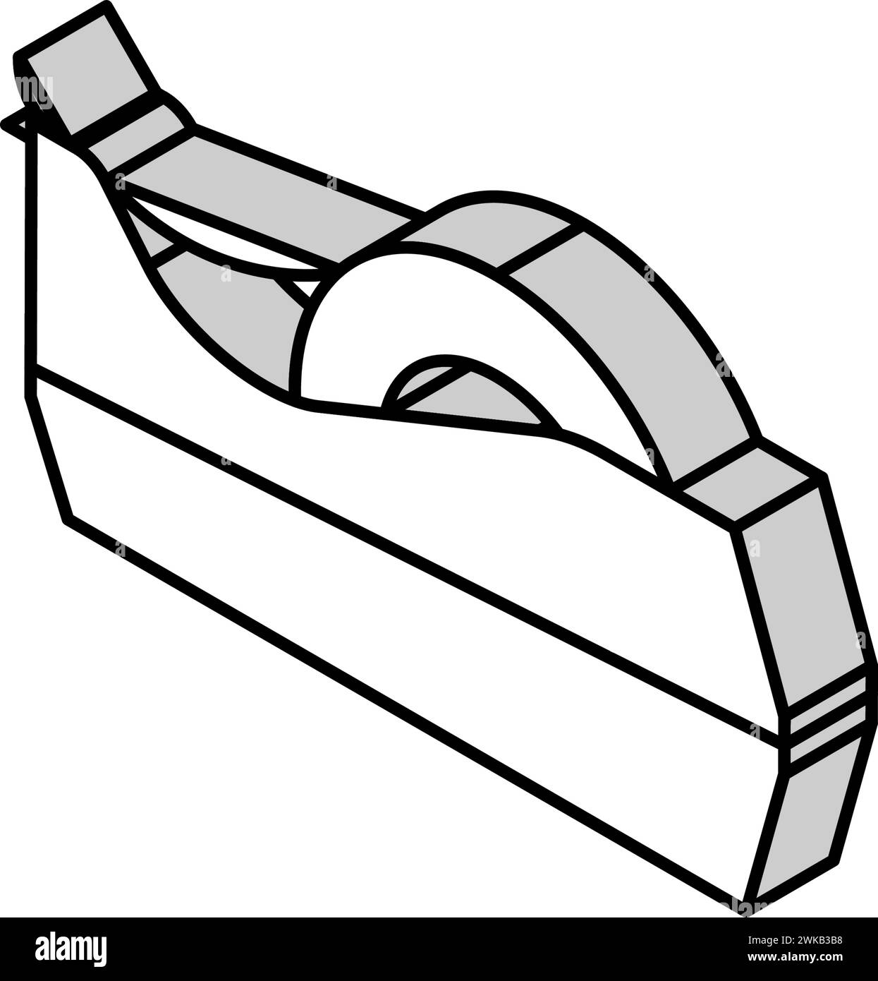 tape dispenser isometric icon vector illustration Stock Vector Image ...