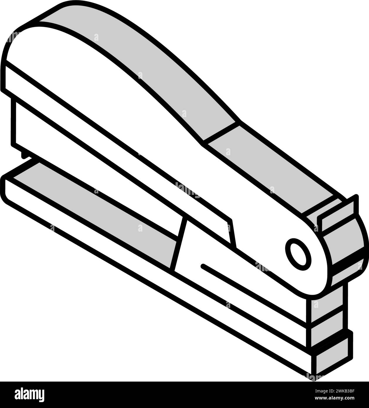 stapler stationery tool isometric icon vector illustration Stock Vector ...