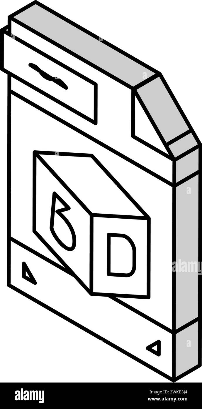 stl 3d file isometric icon vector illustration Stock Vector Image & Art ...