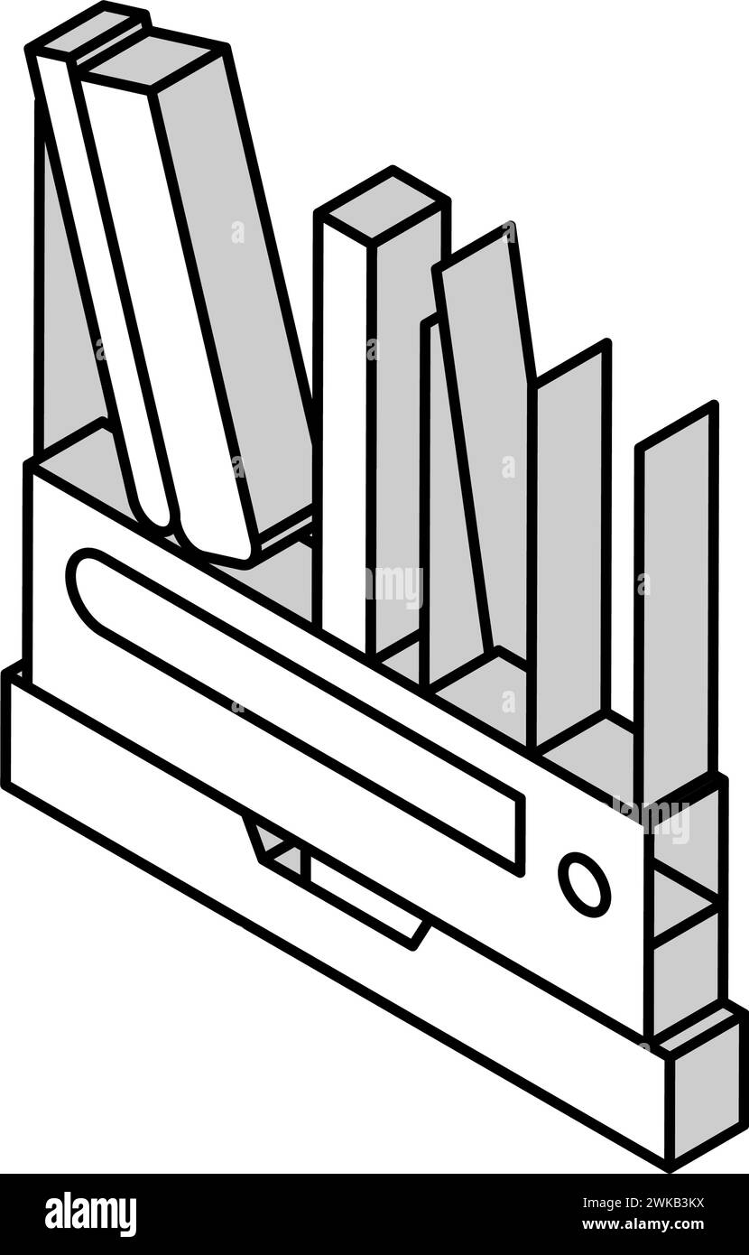 desk organizer isometric icon vector illustration Stock Vector Image ...