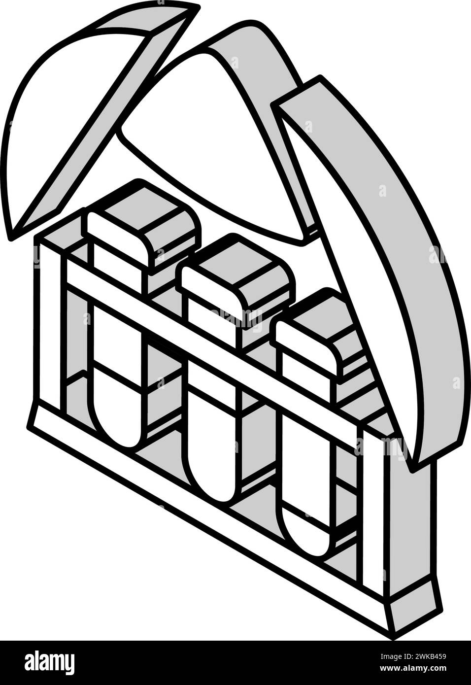 inorganic chemistry isometric icon vector illustration Stock Vector ...