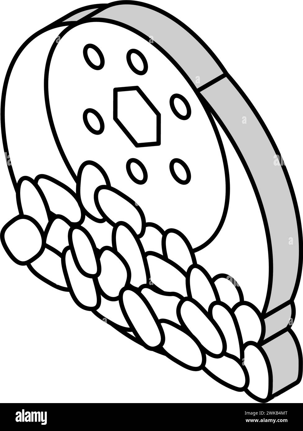 polymers chemical industry isometric icon vector illustration Stock ...