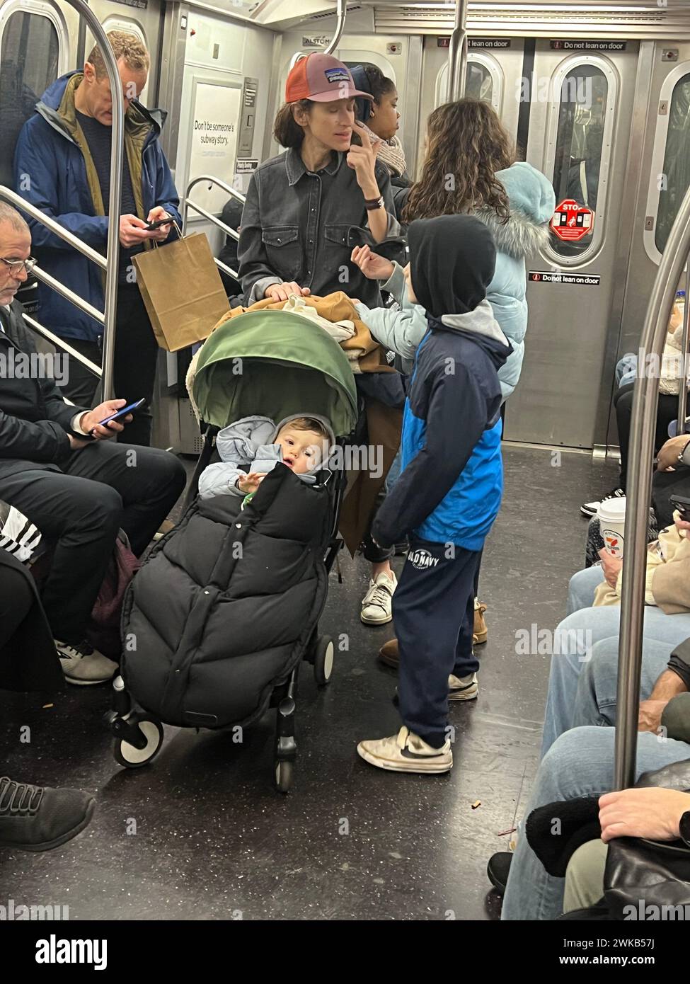 Children new york subway hi-res stock photography and images - Alamy