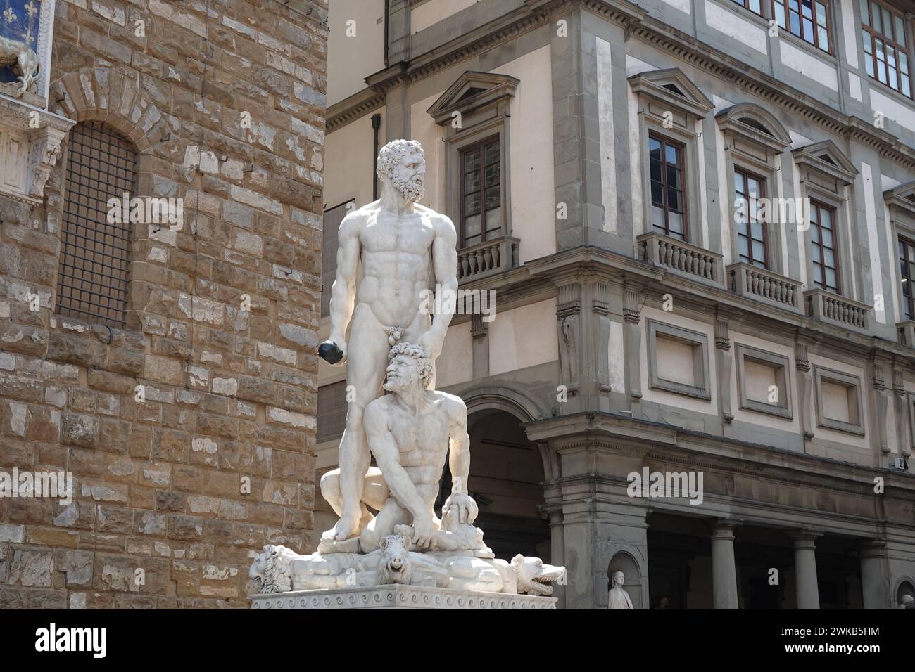 The statue of Hercules and Cacus by the Florentine artist Baccio ...