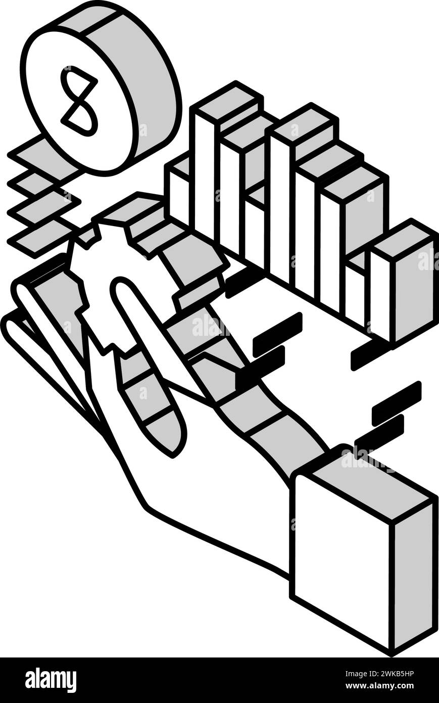 regulation finance isometric icon vector illustration Stock Vector ...