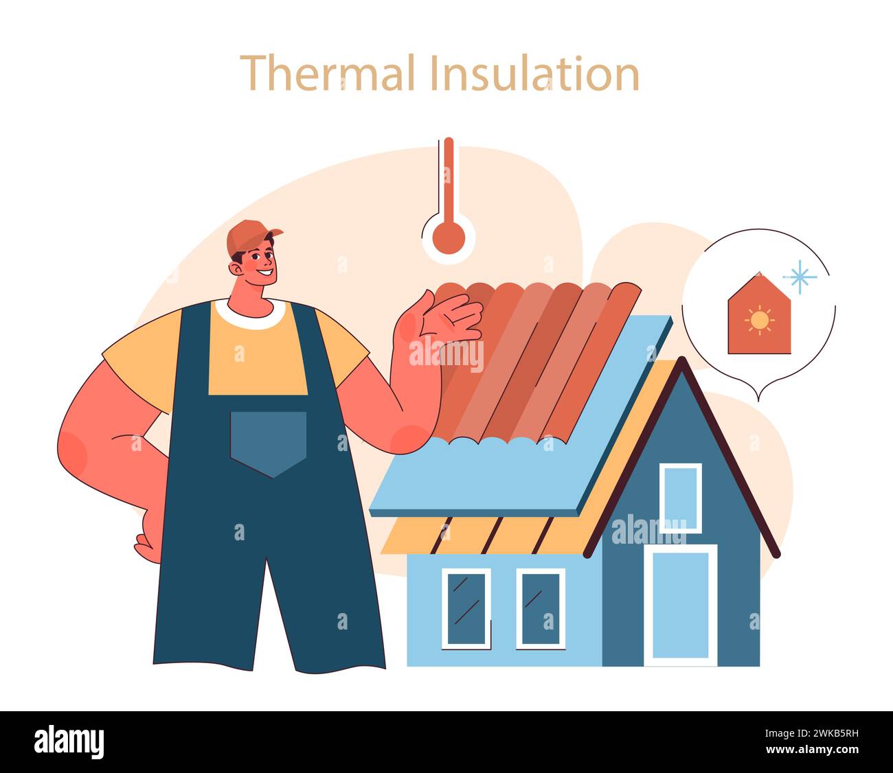 Retrofit insulation Cut Out Stock Images & Pictures - Alamy