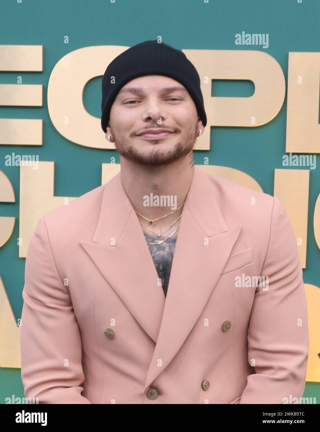 Kane Brown attends the 2024 People's Choice Awards at Barker Hangar on ...