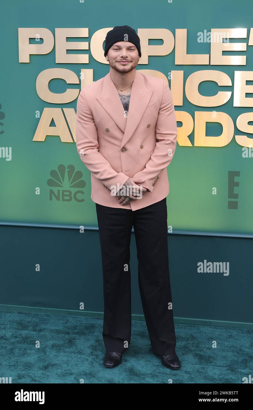 Kane Brown attends the 2024 People's Choice Awards at Barker Hangar on ...