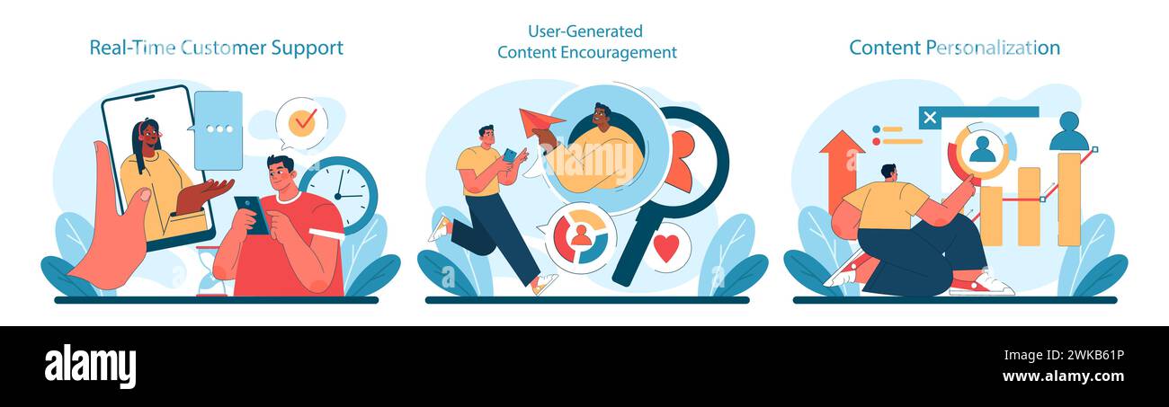 Shopping experiences Stock Vector Images - Alamy