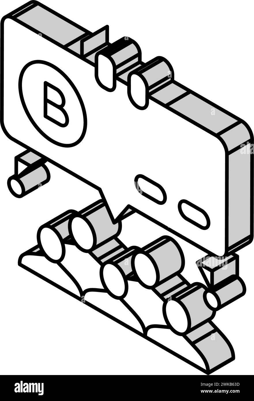 ico finance isometric icon vector illustration Stock Vector Image & Art ...