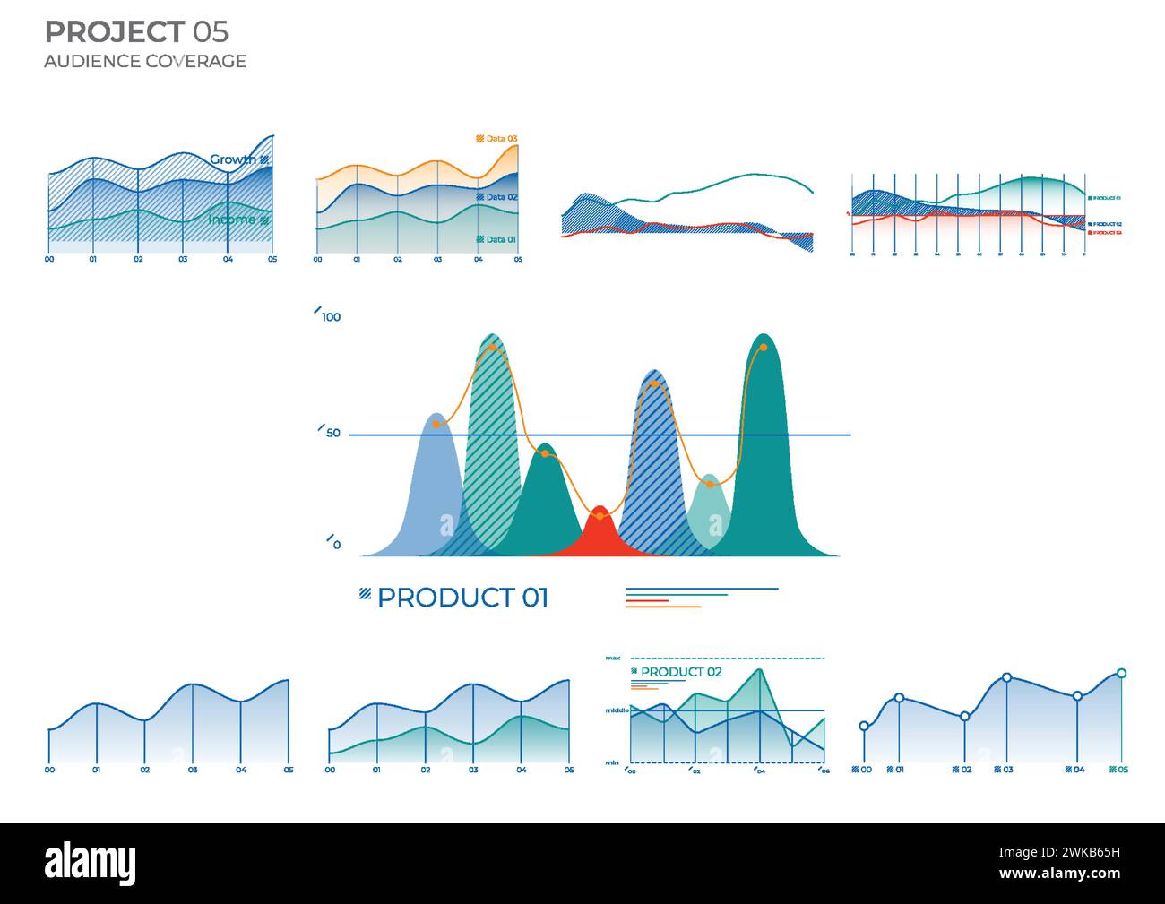 Abstract elements business charts. Abstract vector illustration Stock ...