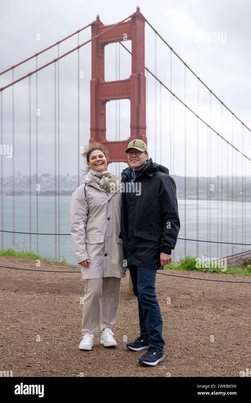 San Francisco, USA. 19th Feb, 2024. Royal Highnesses the Crown Princess ...